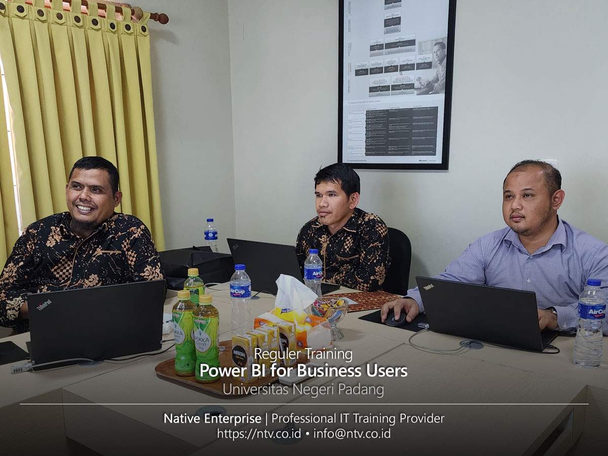 Power BI for Business Users Training bersama Universitas Negeri Padang